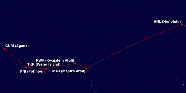 Review: United Airlines “Island Hopper” – Flight #3, Kwajalein ...