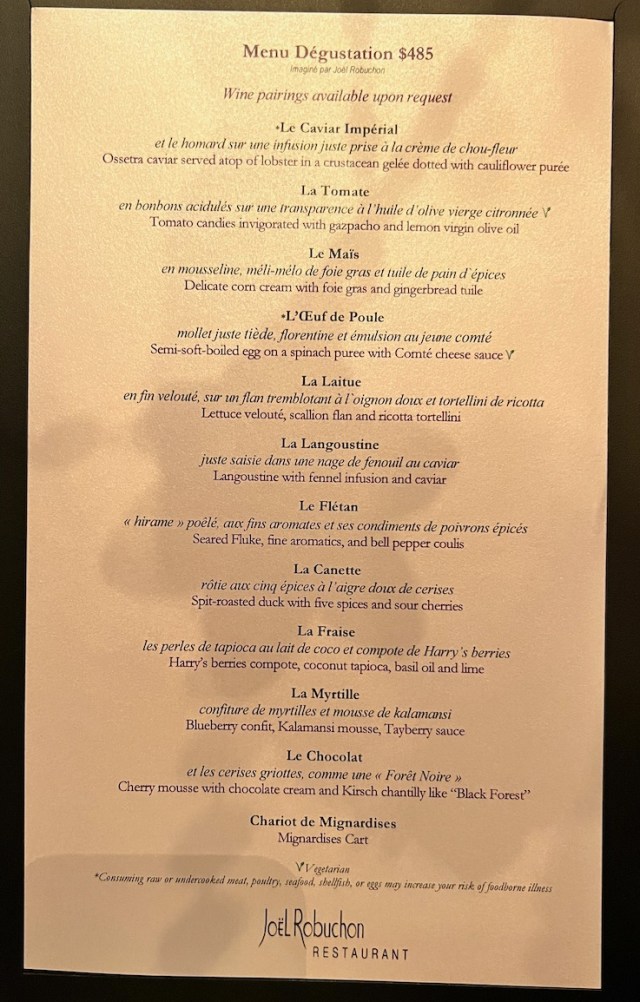 How Much Does It Actually Cost to Eat at Joël Robuchon Restaurant ...