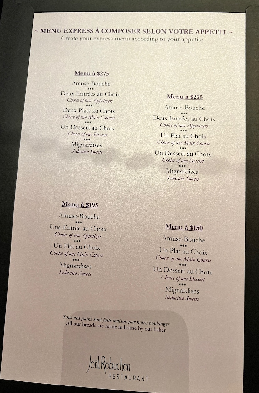 Review: Joël Robuchon Restaurant, Las Vegas, USA | World Traveller 73