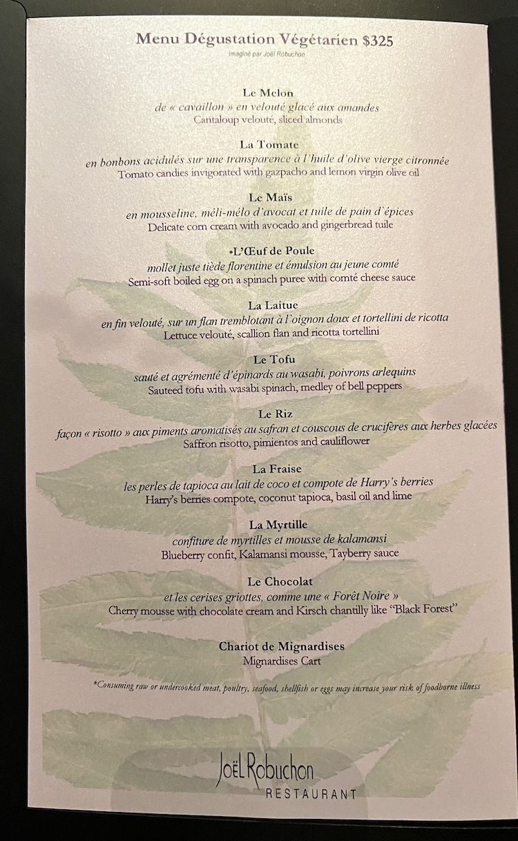 Review: Joël Robuchon Restaurant, Las Vegas, USA | World Traveller 73