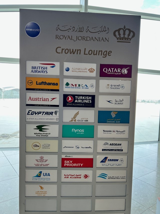 Review: Royal Jordanian Crown Lounge, Amman, Jordan | World Traveller 73
