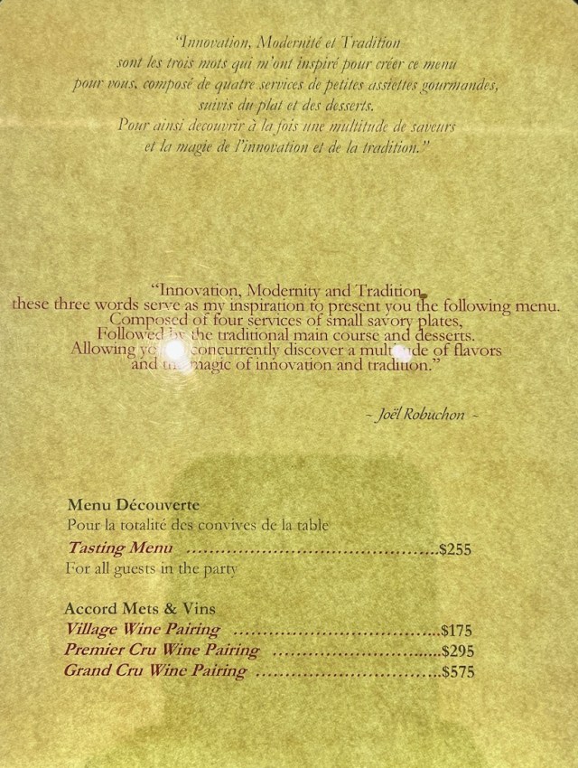 How Much Does It Actually Cost to Eat at L’Atelier de Joël Robuchon ...